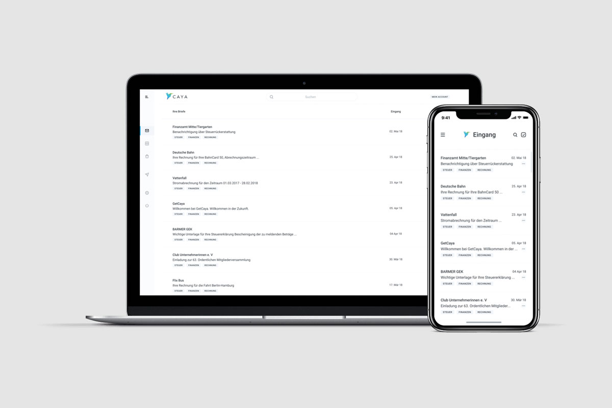 CAYA – Digital Briefpost empfangen | Apptipps
